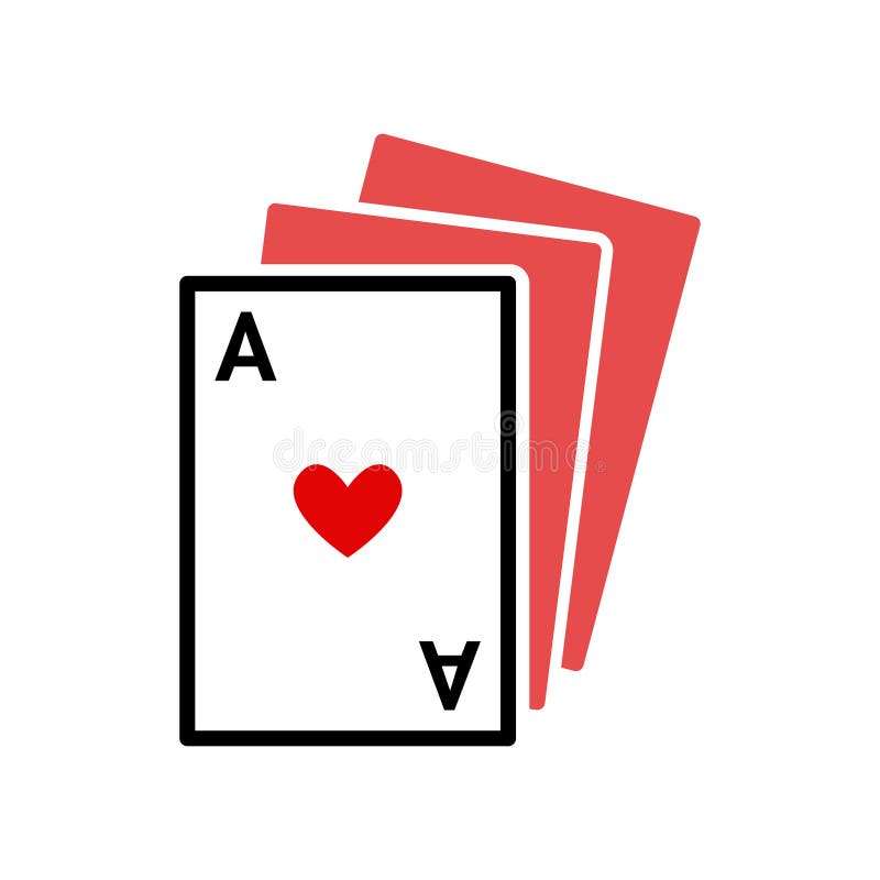 Playing Cards Icons Vector Design Template Stock Illustration ...