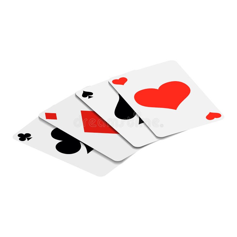 Playing Cards Isometric 3d Icon Stock Illustration - Illustration of ...