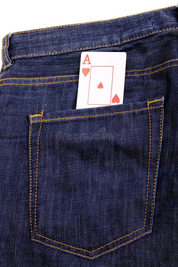 Playing cards in pocket stock photo. Image of addiction - 13509676