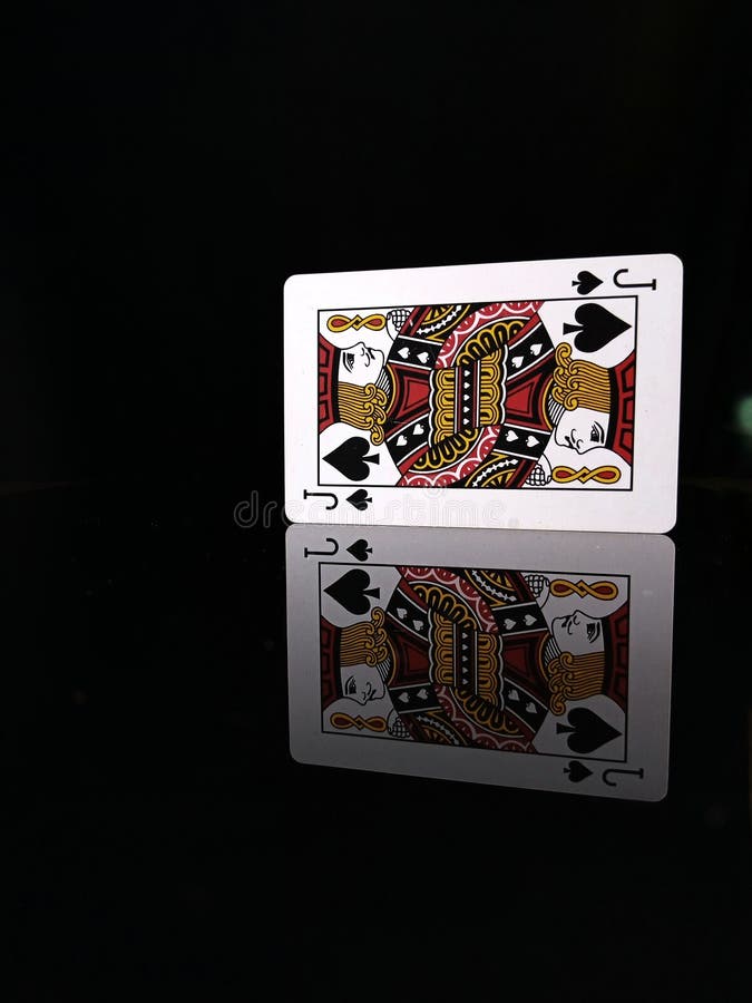 Playing cards reflection stock photo. Image of game - 178713154