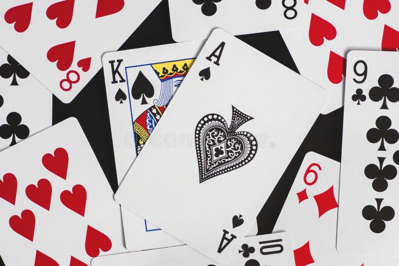 Playing cards stock image. Image of royal, together, closeup - 80991931