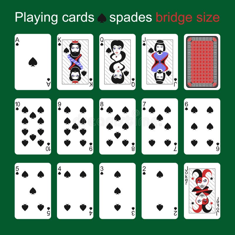 Bridge Size Playing Cards Stock Illustrations – 111 Bridge Size Playing ...