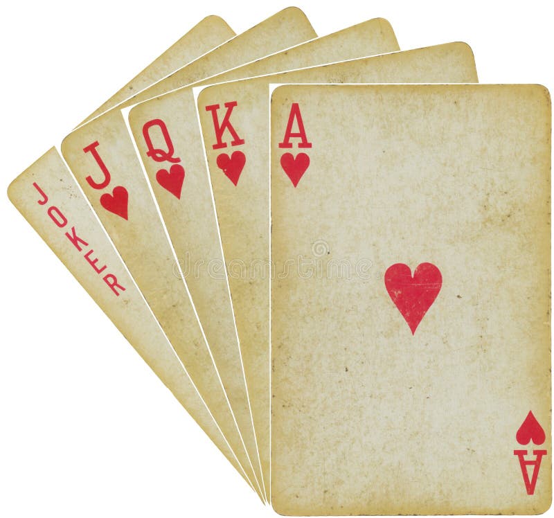 Playing Cards - Straight - on White Stock Vector - Illustration of ...