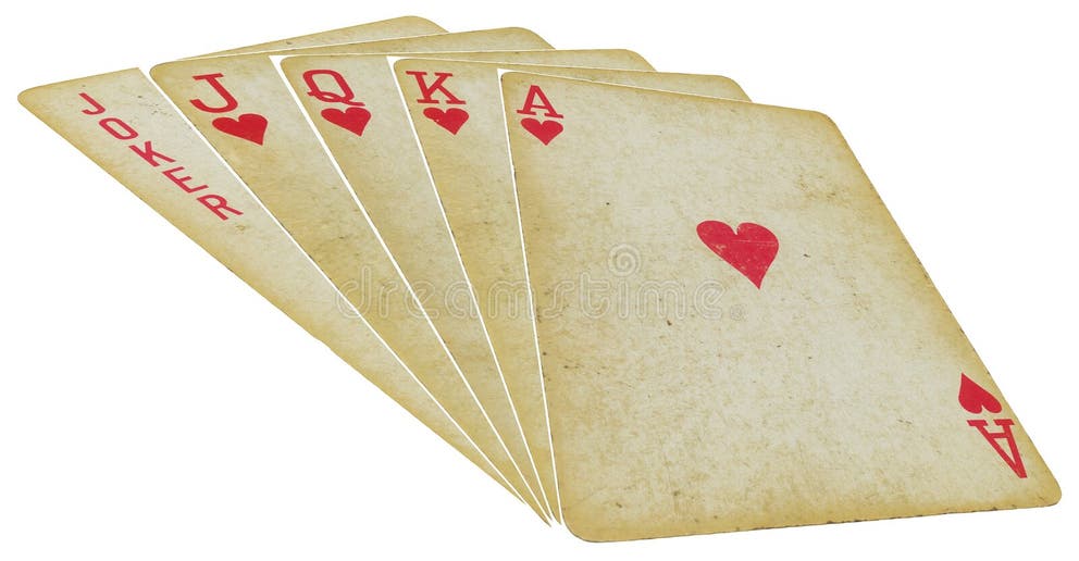 Playing Cards - Straight - on White Stock Vector - Illustration of ...