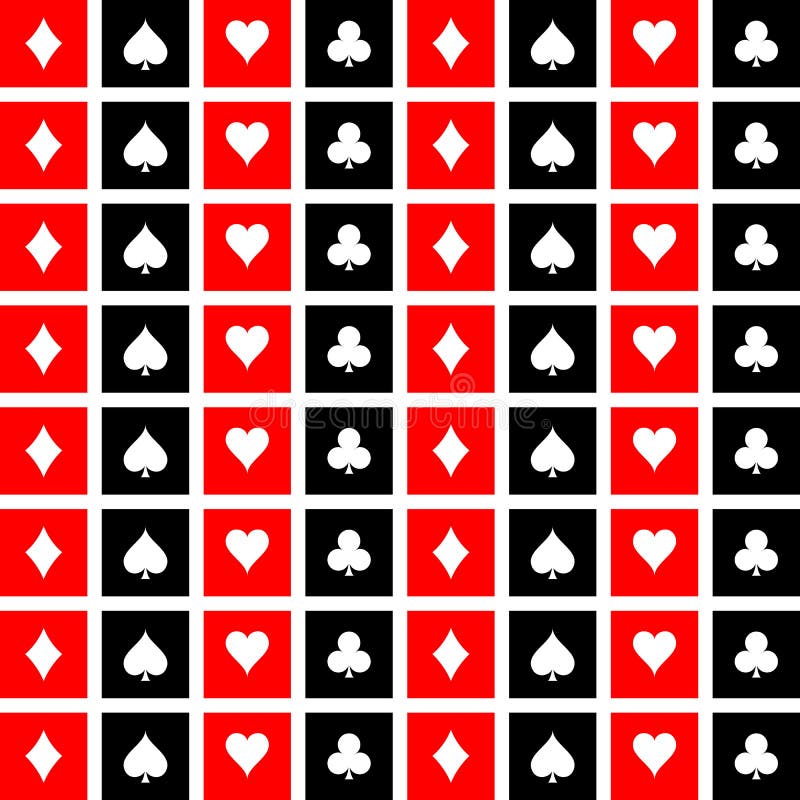 Playing Cards Suits Pattern Background 4 Vector EPS10, Great for Any ...