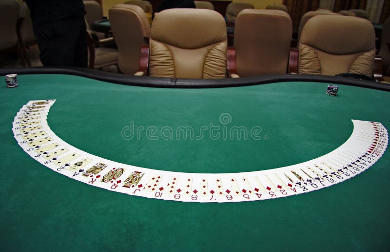Playing cards on a table stock image. Image of gambler - 7619895