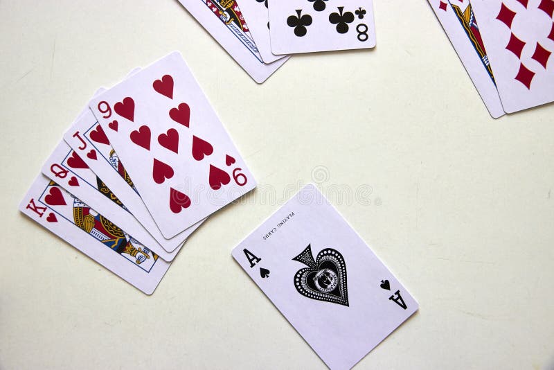 Playing Cards during the Preference Game on Table Editorial Stock Photo ...
