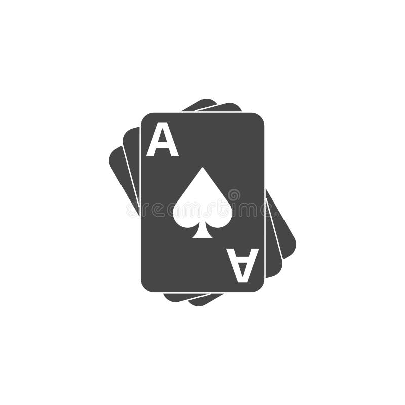 Playing cards vector icon stock vector. Illustration of game - 145675798