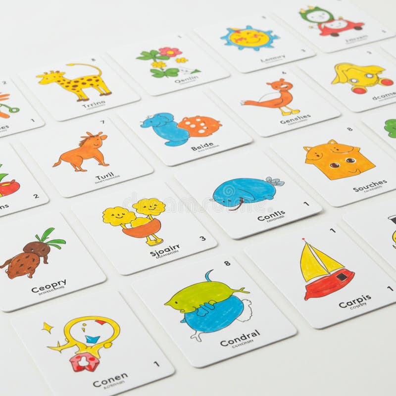 Playing Cards with Whimsical, Colorful Illustrations of Animals and ...