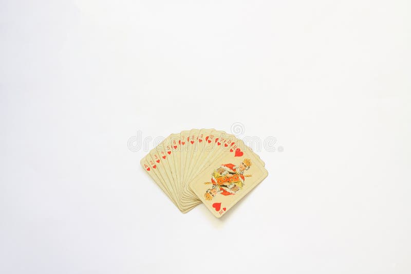 Playing Cards On White Background Stock Photo - Image of deck, casino ...