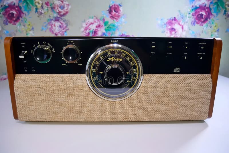 Playing CDs on a Music Player. CD Music Player Editorial Photography ...