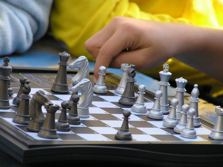 Playing chess stock image. Image of rook, children, strategic - 1240401