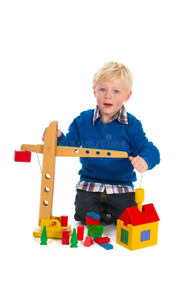 Playing child stock image. Image of child, toddler, isolated - 21339211