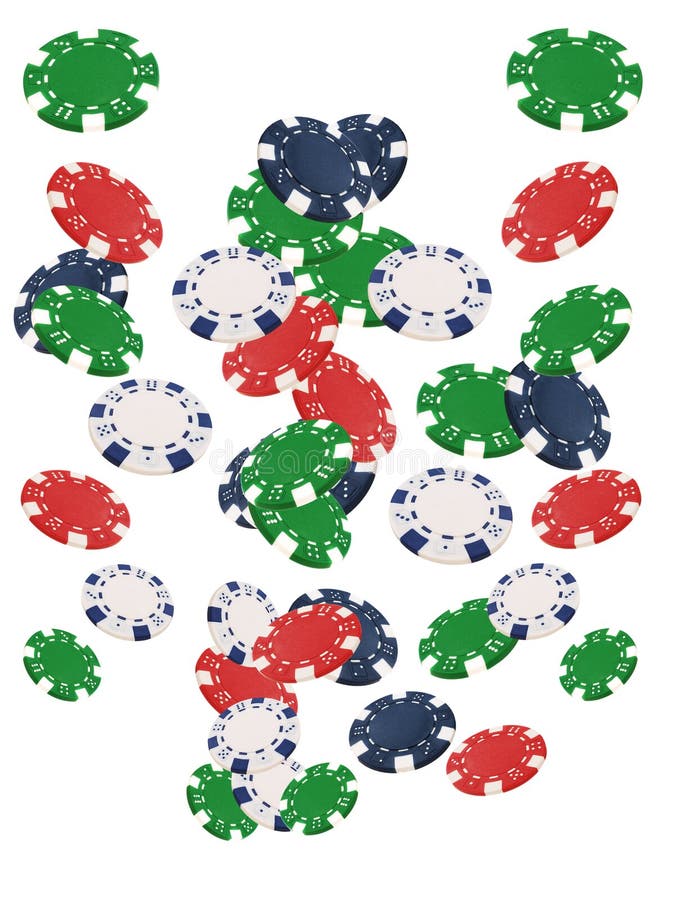 Playing chips flying stock illustration. Illustration of clipping ...