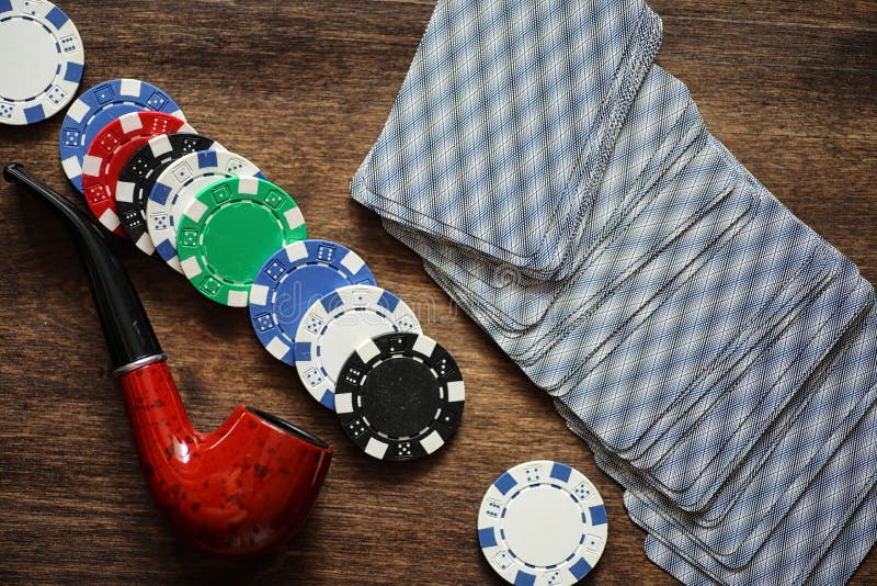 Playing Chips and a Deck of Cards Stock Photo - Image of chips, cards ...