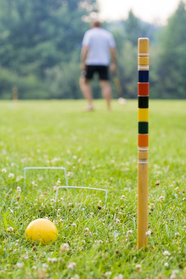 Playing croquet stock image. Image of scene, trees, playing - 2796269