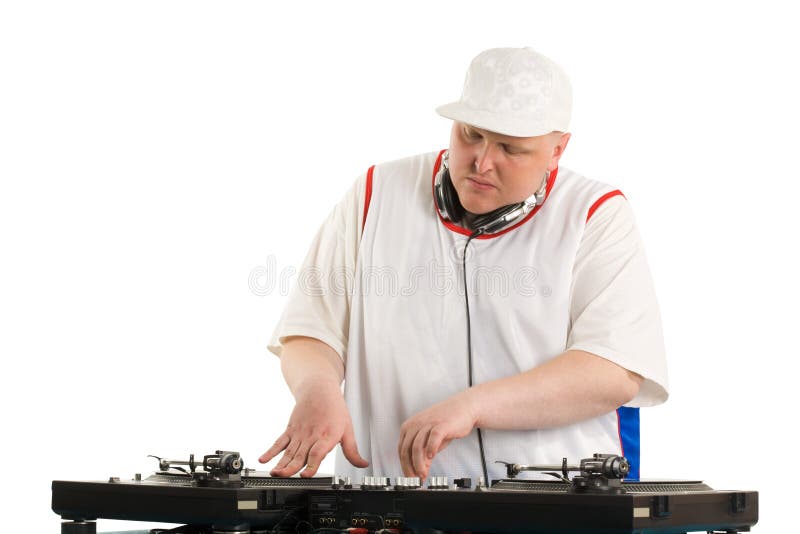 Playing deejay stock image. Image of adult, funky, lifestyle - 12173561