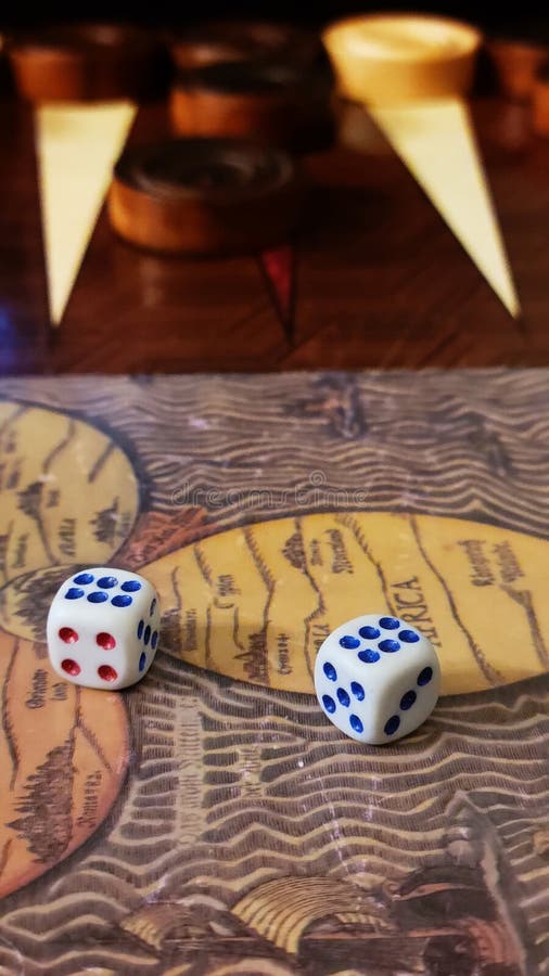 Playing Dice on a Backgammon Board Stock Image - Image of world ...