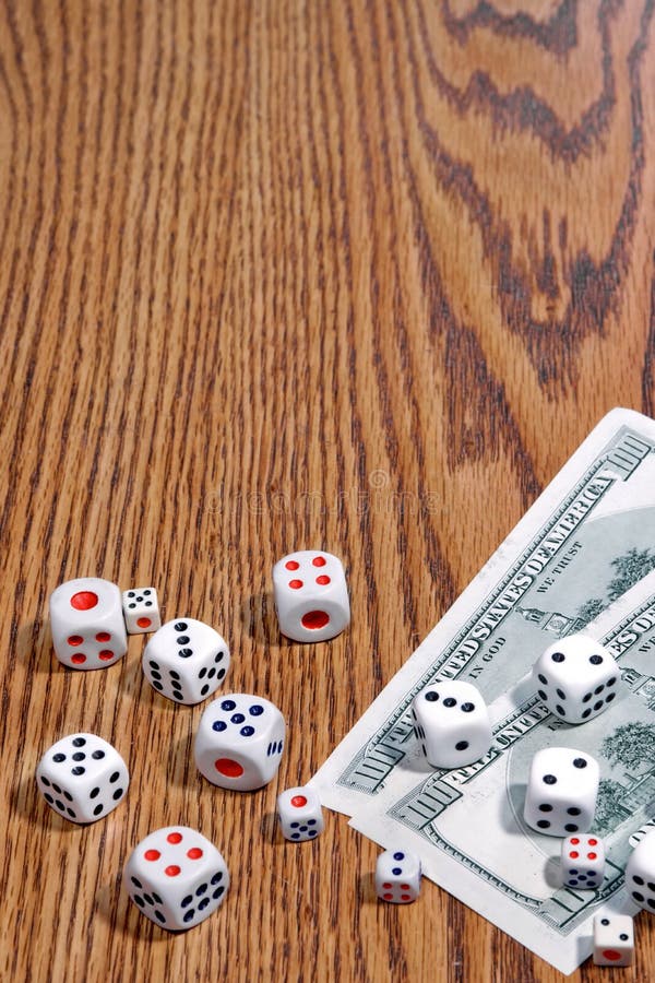 Playing dice and money stock image. Image of money, dice - 40868005