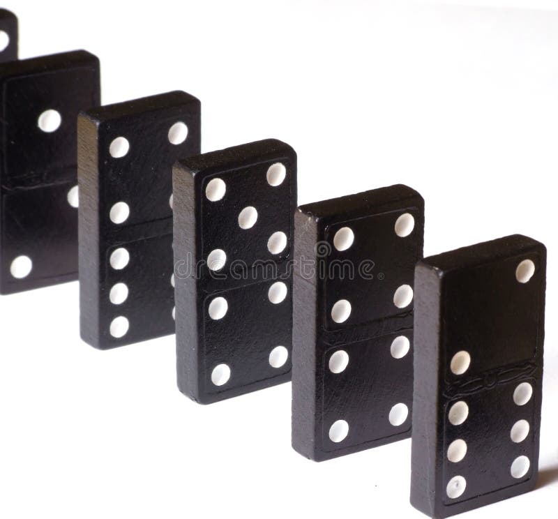 Playing with domino stock image. Image of game, white - 6415943