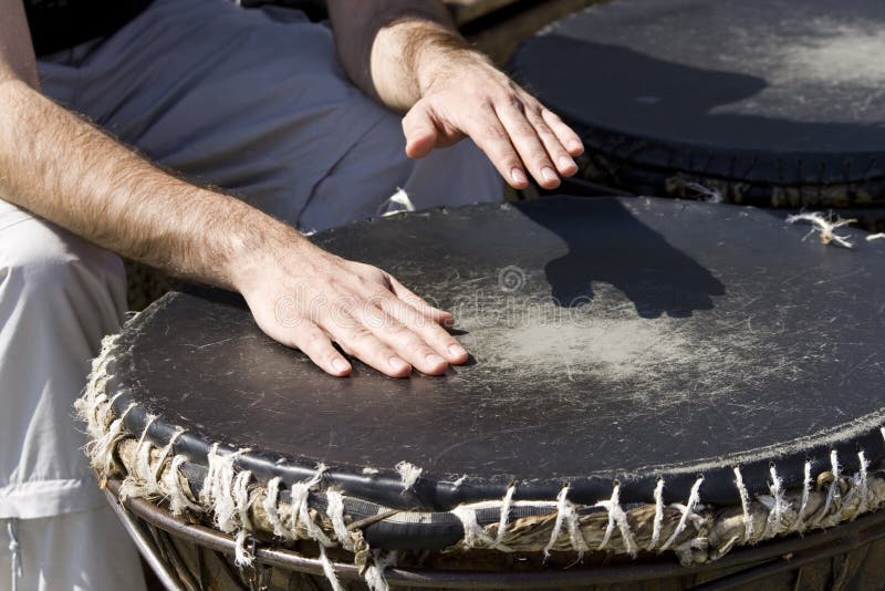 Playing drums stock image. Image of vacation, music, hand - 9368687