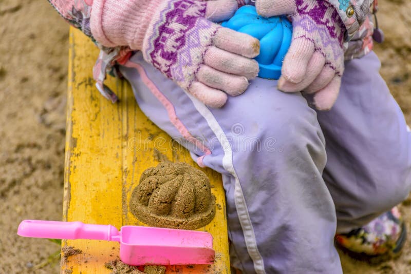 Playing Easter Cakes in Early Spring, when it is Still Cold Stock Image ...