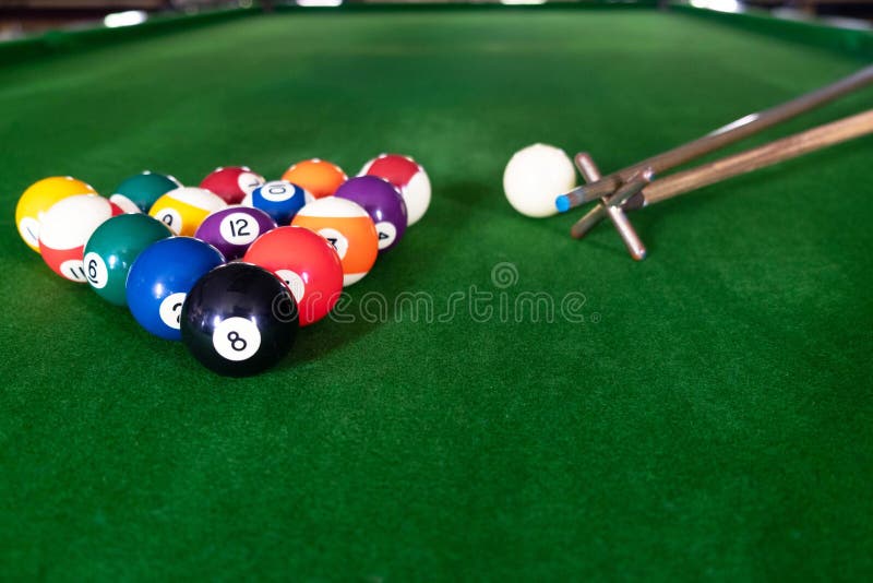 Playing, Establishing a Snooker Ball, a Red Ball and a Ball with ...