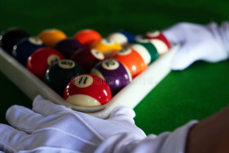 Playing, Establishing a Snooker Ball, a Red Ball and a Ball with ...