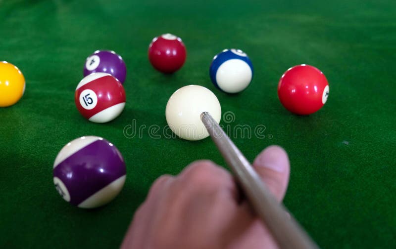 Playing, Establishing a Snooker Ball, a Red Ball and a Ball with ...