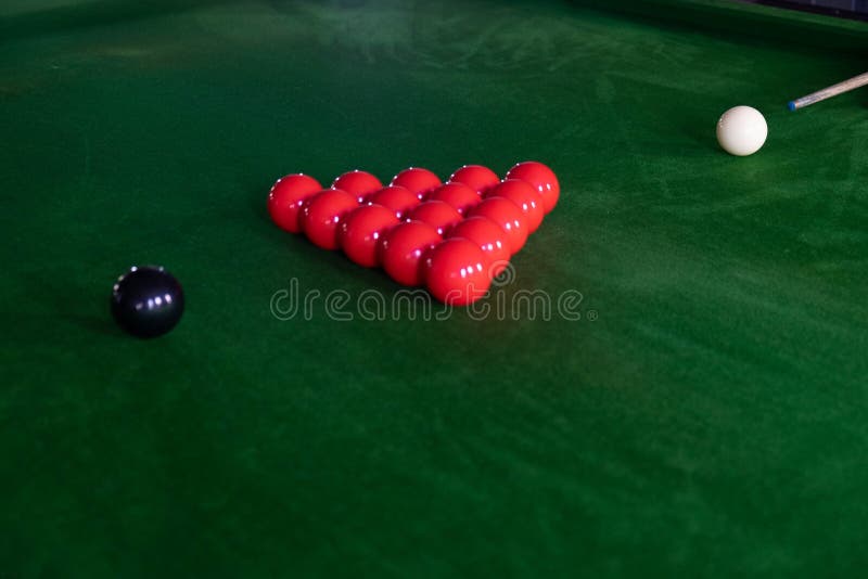 Playing, Establishing a Snooker Ball, a Red Ball and a Ball with ...