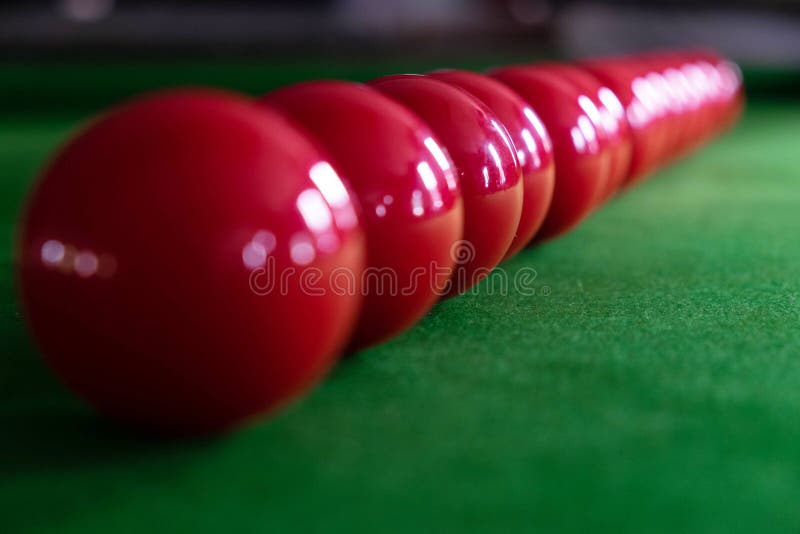 Playing, Establishing a Snooker Ball, a Red Ball and a Ball with ...