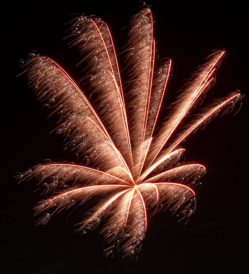 Playing with Fireworks in the Night Sky Stock Image - Image of burst ...