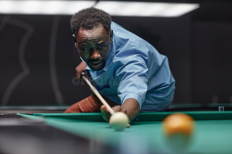 Playing Game of Billiards Focusing on Precision Stock Photo - Image of ...