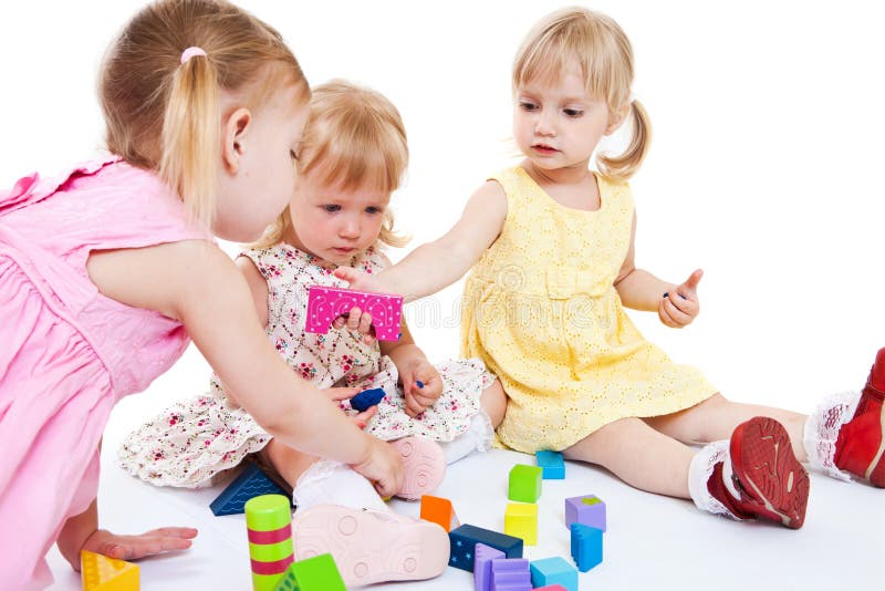 Five Kids Playing on the Floor Stock Image - Image of four, kids: 29678431