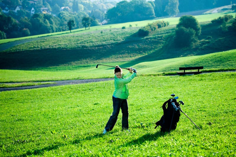 Playing golf stock image. Image of golfs, people, playing - 21448223