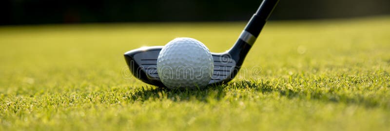 Playing Golf Ball, Course on a Sunny Day Stock Photo - Image of object ...