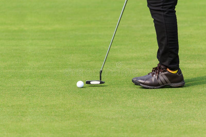 Playing golf stock photo. Image of competition, meadow - 42040074