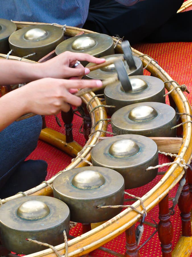 Playing gong stock photo. Image of musical, percussion - 28639588