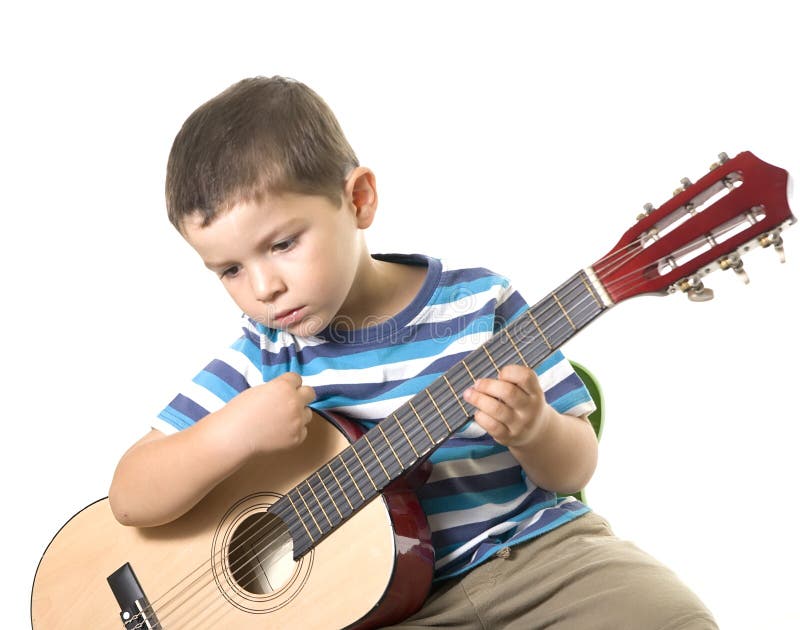 Boy scout guitar stock image. Image of scout, instrument - 11998183