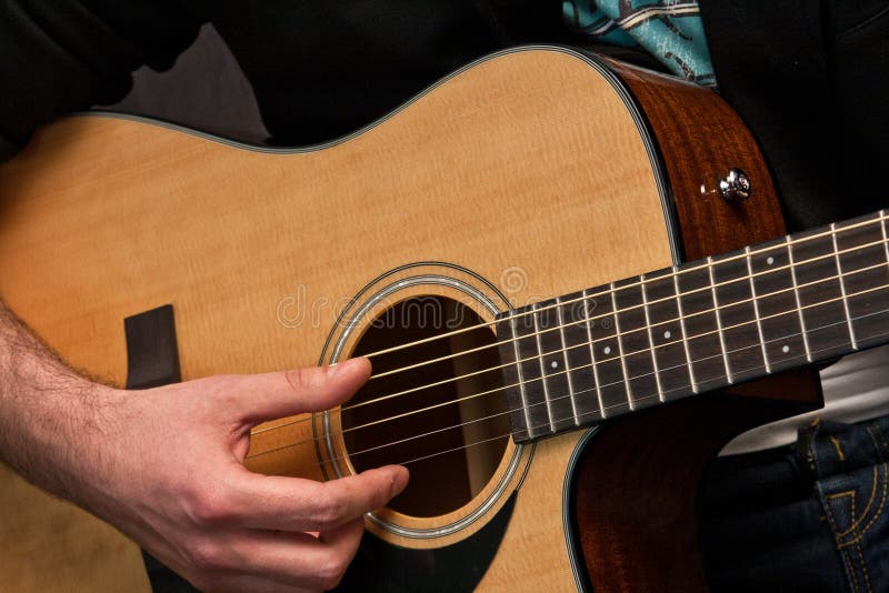 Playing the guitar stock image. Image of song, playing - 23103429