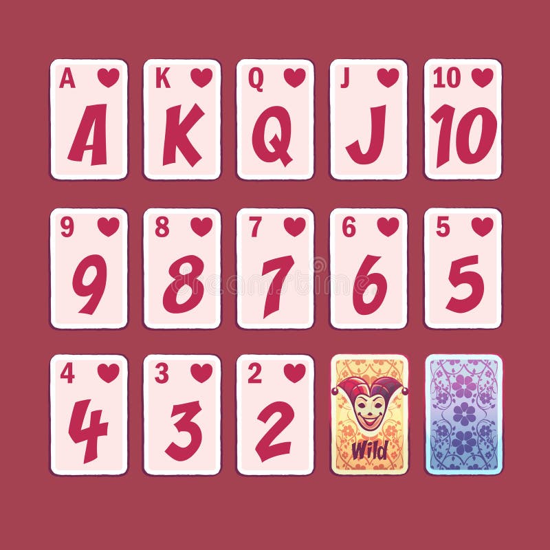 Playing Hearts Card Set - Original Playing Cards for Various ...