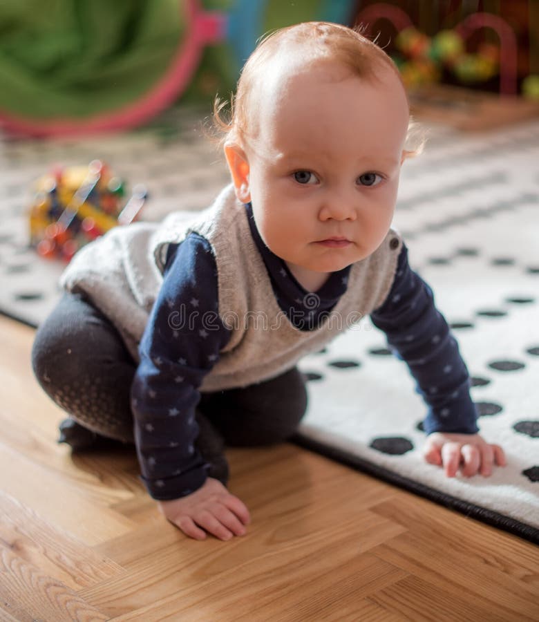 Playing at Home Indoors, Small Child Stock Photo - Image of creative ...