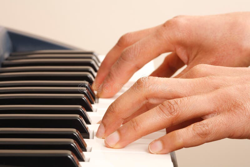 Piano keys stock photo. Image of detail, equipment, overhead - 12420224