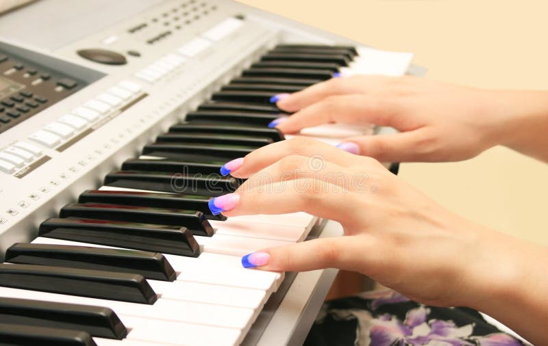 Keyboard player stock image. Image of digital, detail - 14876505