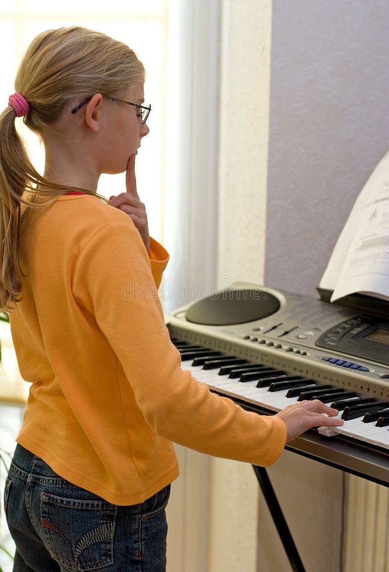538 Teen Girl Playing Keyboard Stock Photos - Free & Royalty-Free Stock ...