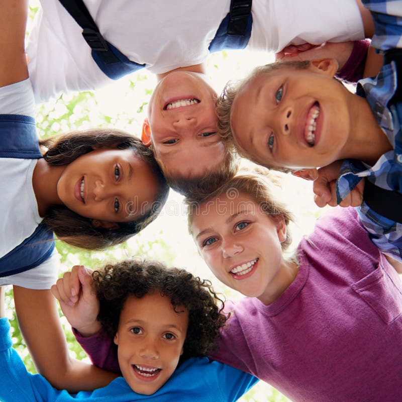 Playing, Laughing and Learning. Elementary School Kids. Stock Image ...