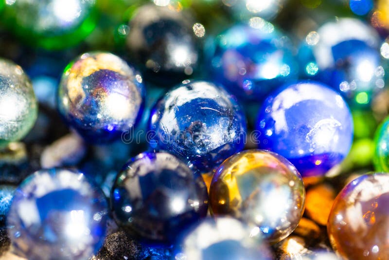 Playing Marbles, Old Children`s Game, Colorful Balls Stock Image ...