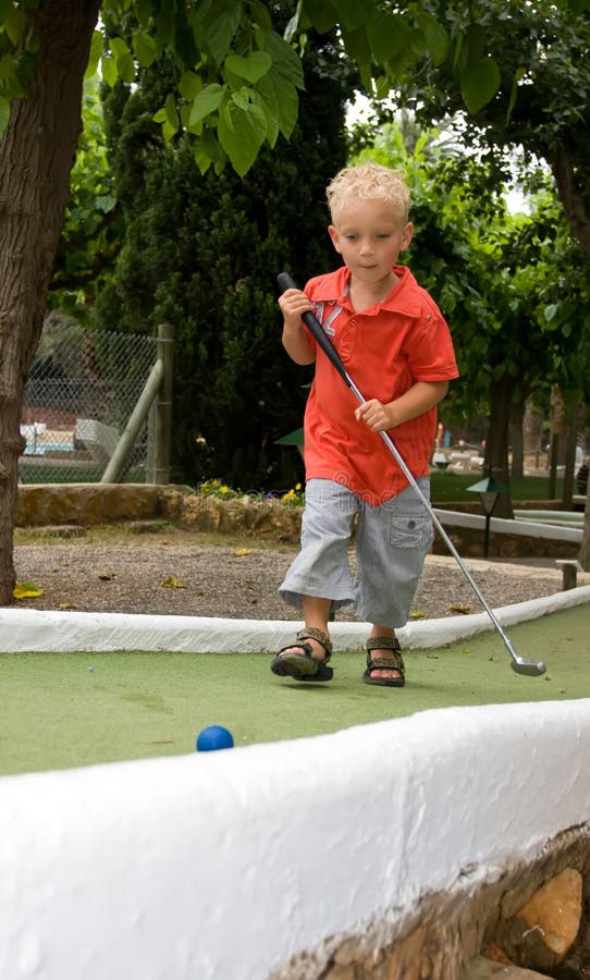 Kids Playing Miniature Golf Stock Photos - Free & Royalty-Free Stock ...