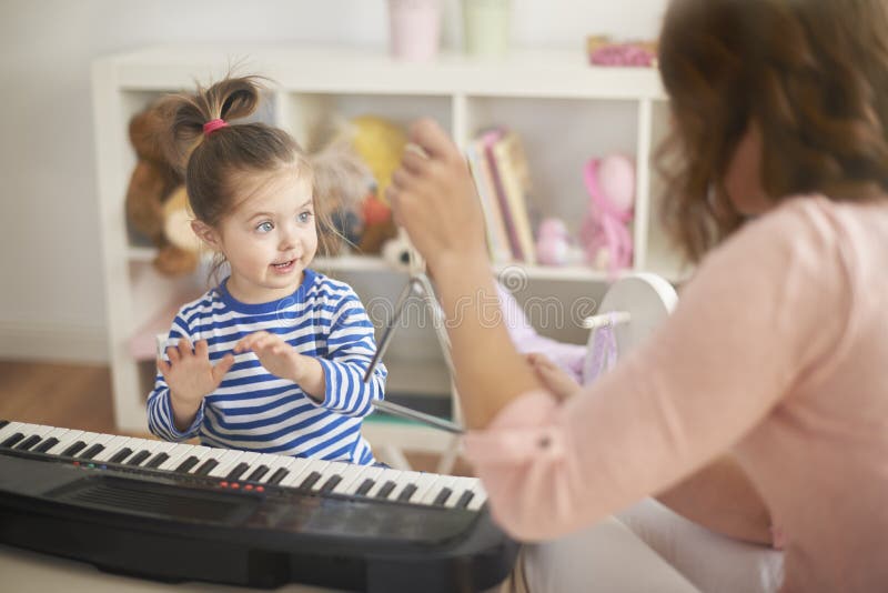 Playing music together stock photo. Image of offspring - 54710896