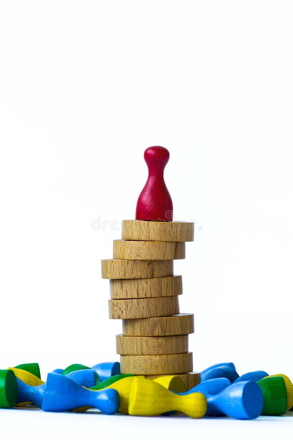 Playing pawns on white stock photo. Image of loser, figurine - 66416652
